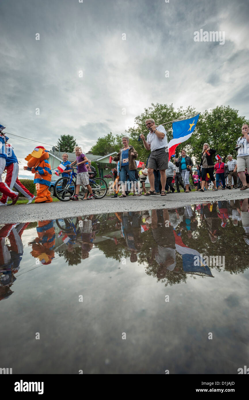 Acadian Day Tintamarre, Squatec, Quebec, Canada Stock Photo - Alamy