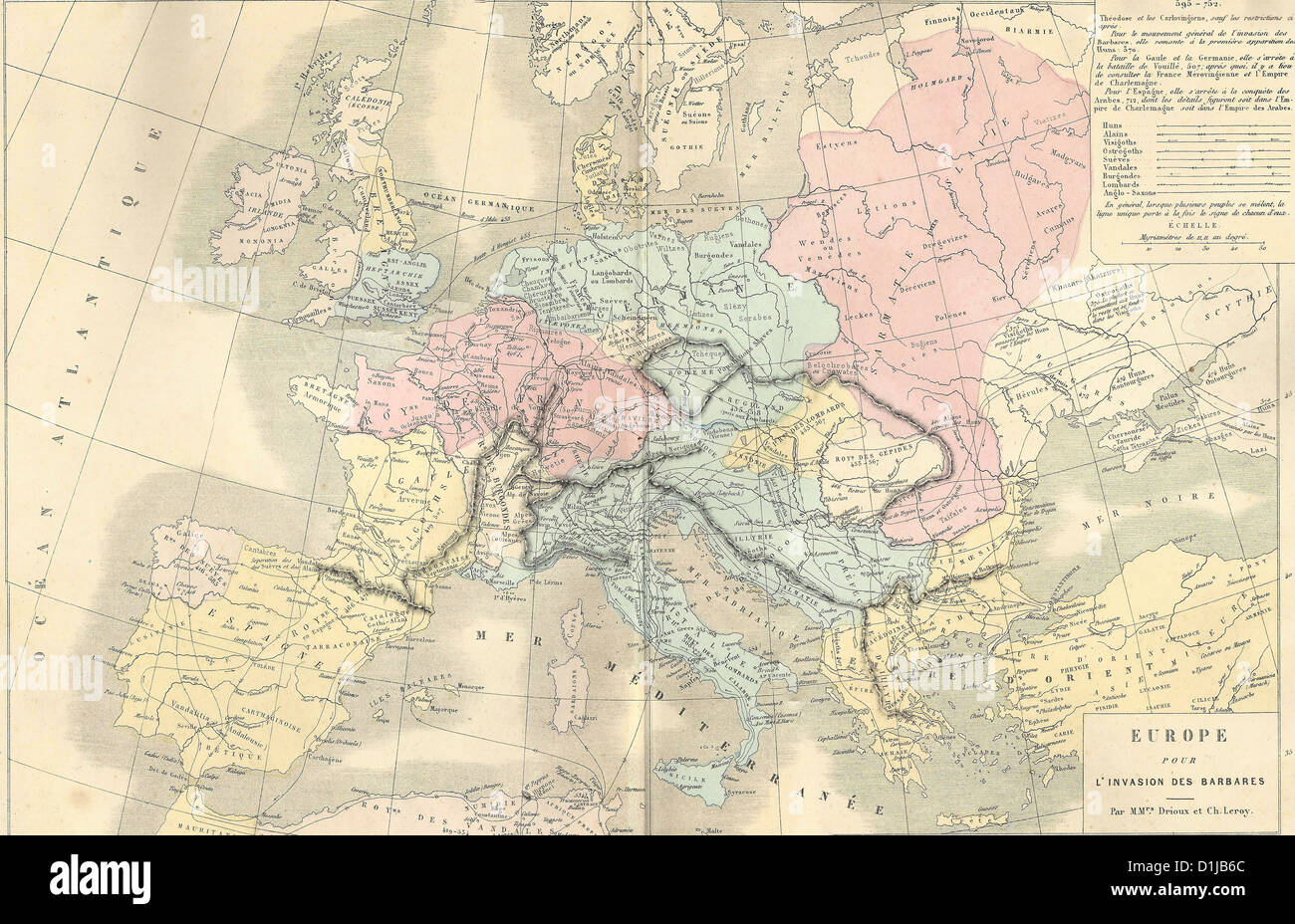 Barbarian invasion map hi-res stock photography and images - Alamy