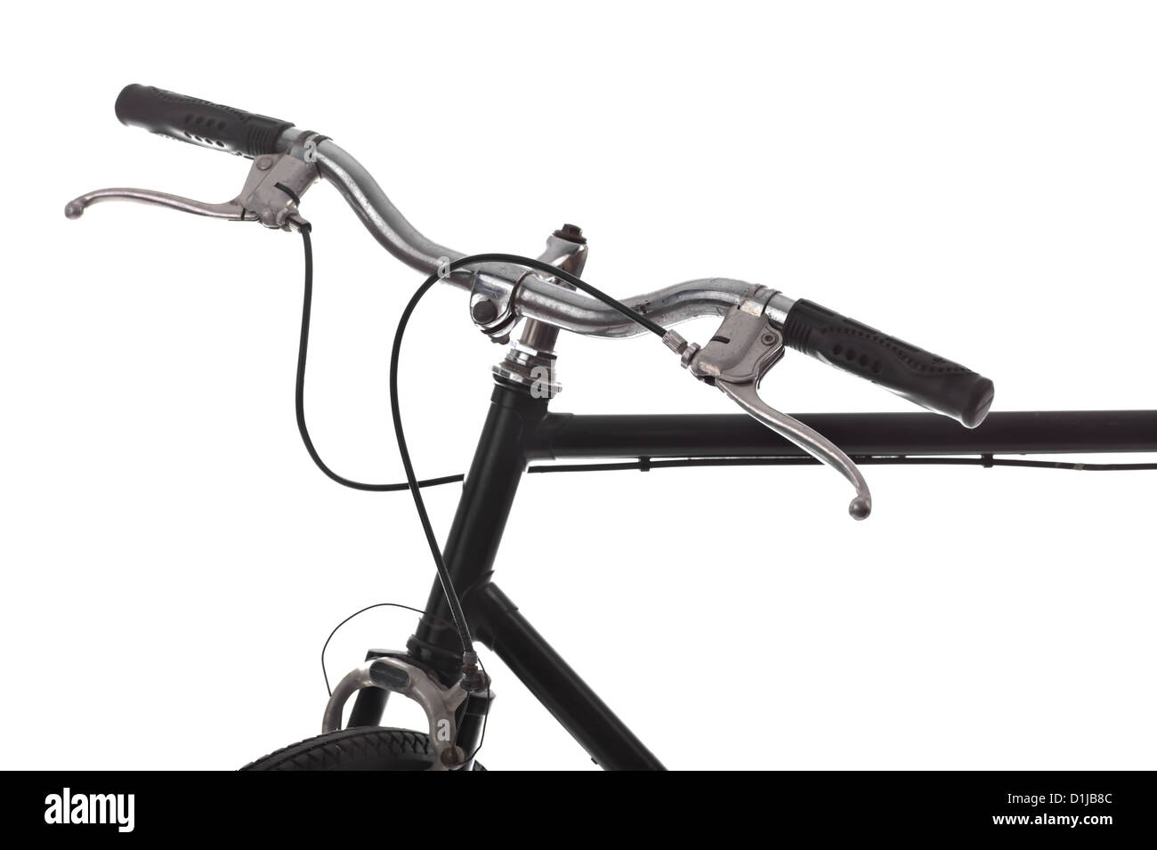 Vintage white metal bicycle hi-res stock photography and images - Alamy