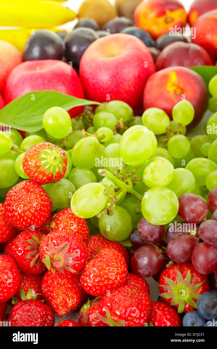 fresh fruit background Stock Photo - Alamy