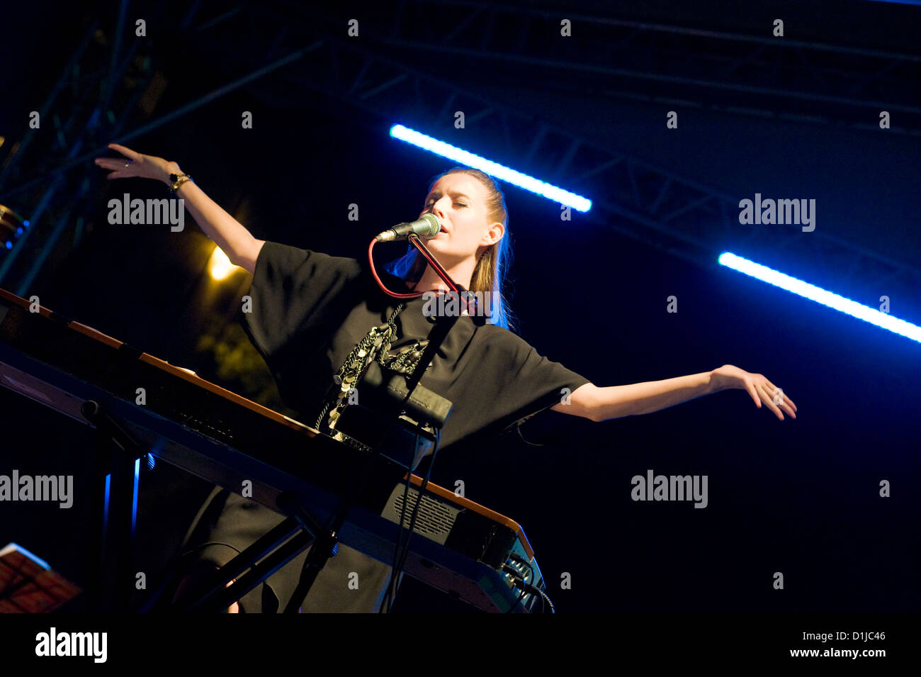 Kari Amirian - female singer from Poland performing at an open-air ...