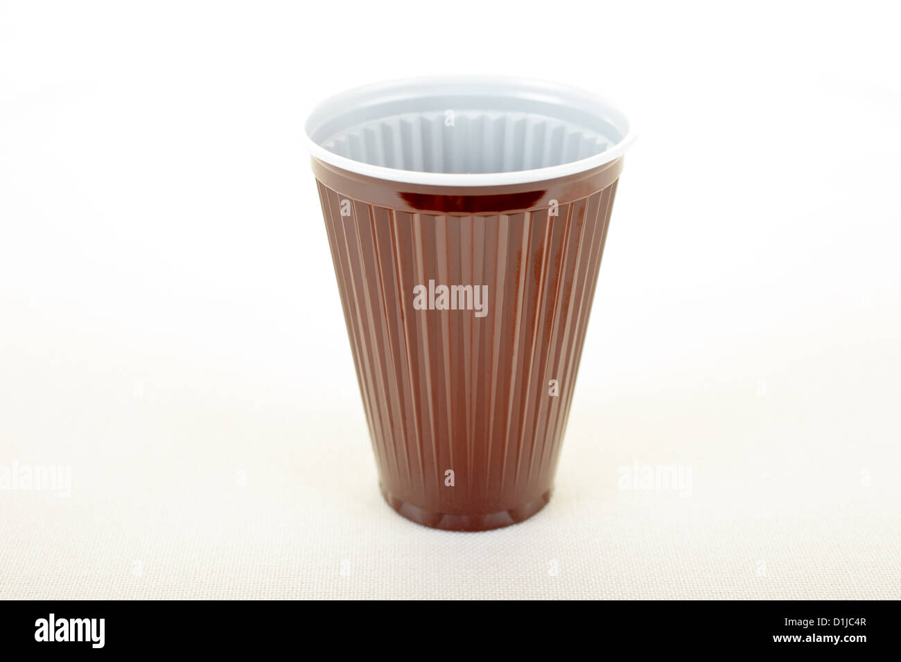 Disposable brown coffee cup Stock Photo - Alamy