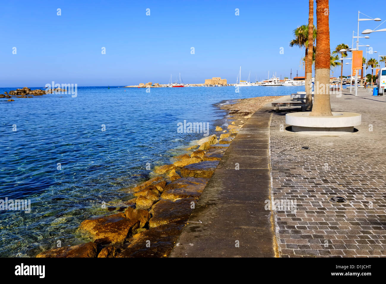 Paphos coastline at Kato Paphos, Cyprus Stock Photo - Alamy