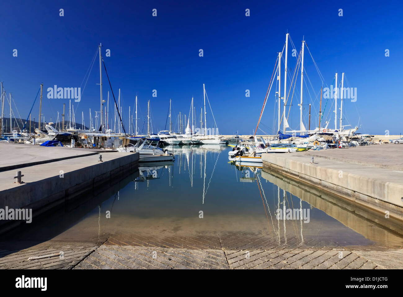 Sailing boats at Latchi marina, Paphos area, Cyprus Stock Photo - Alamy