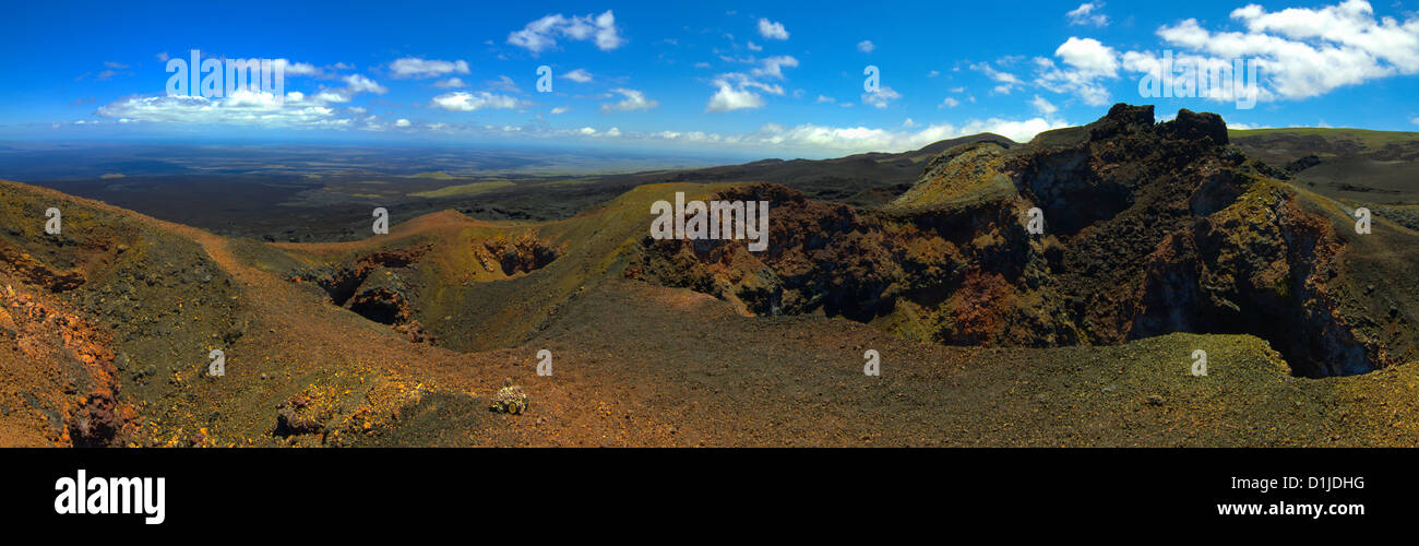 Sierra Negra Volcano on Isabela Island, Galapagos Islands Stock Photo ...