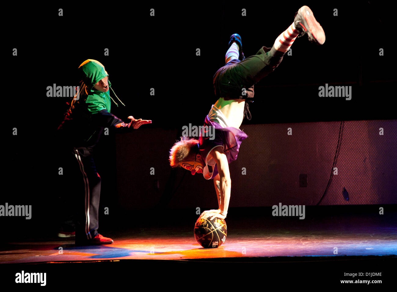 December 23, 2012, Yokohama, Japan - The player "Bug" performs on stage ...