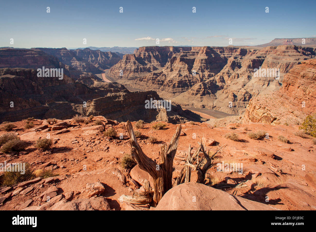 View of the Grand Canyon West at Eagle Point from the Hualapai Nation ...