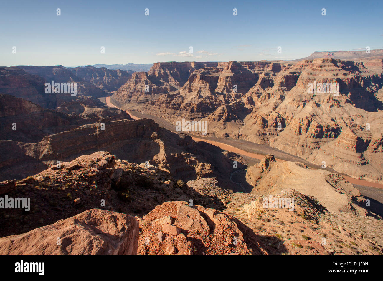 View of the Grand Canyon West at Eagle Point from the Hualapai Nation ...