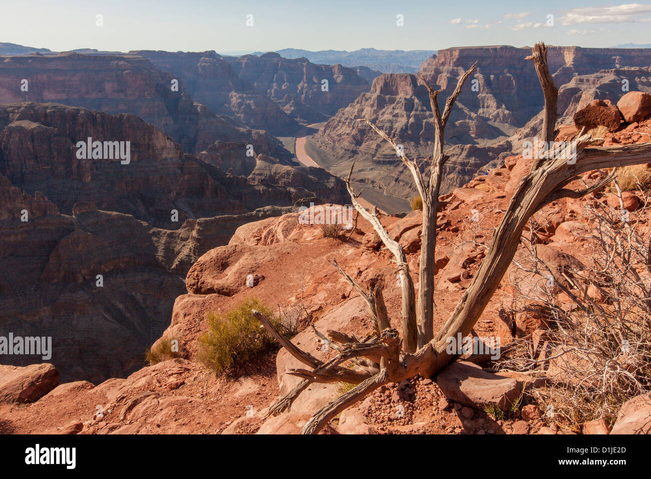 View of the Grand Canyon West at Eagle Point from the Hualapai Nation ...