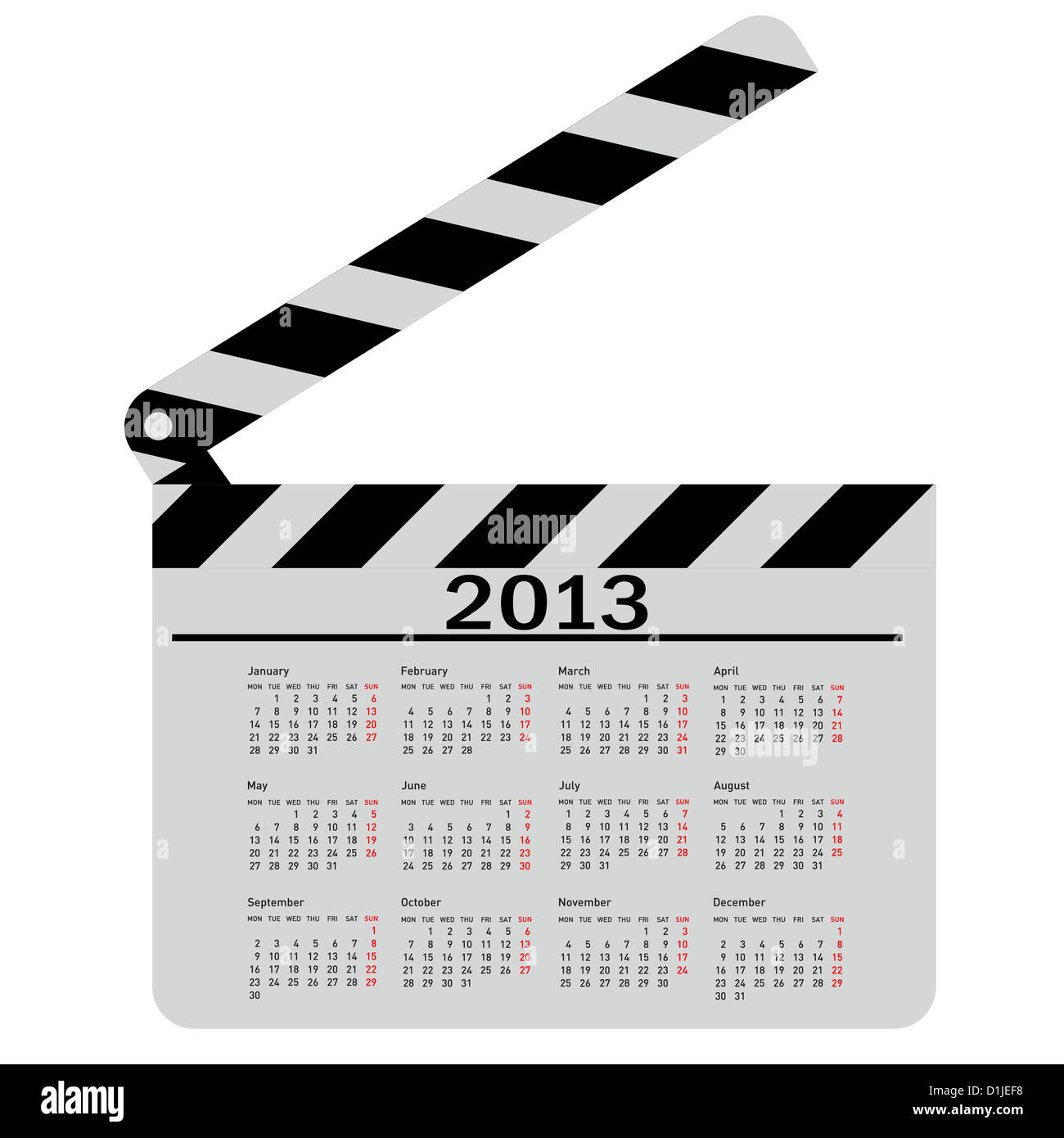 Film calendar Cut Out Stock Images & Pictures - Alamy