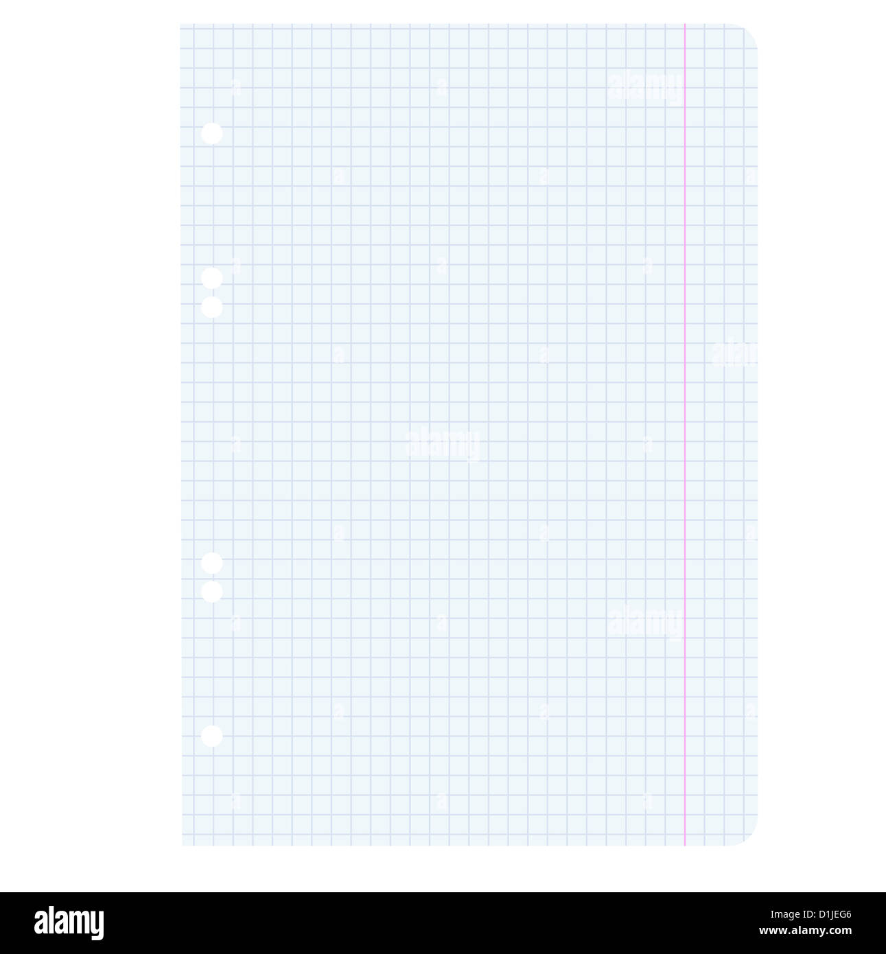 White squared blank white paper sheet Stock Photo - Alamy