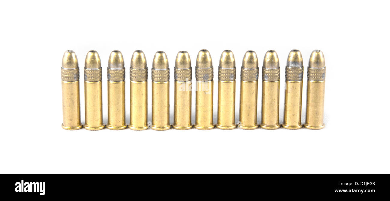 High quality bullets on a white isolated background Stock Photo - Alamy