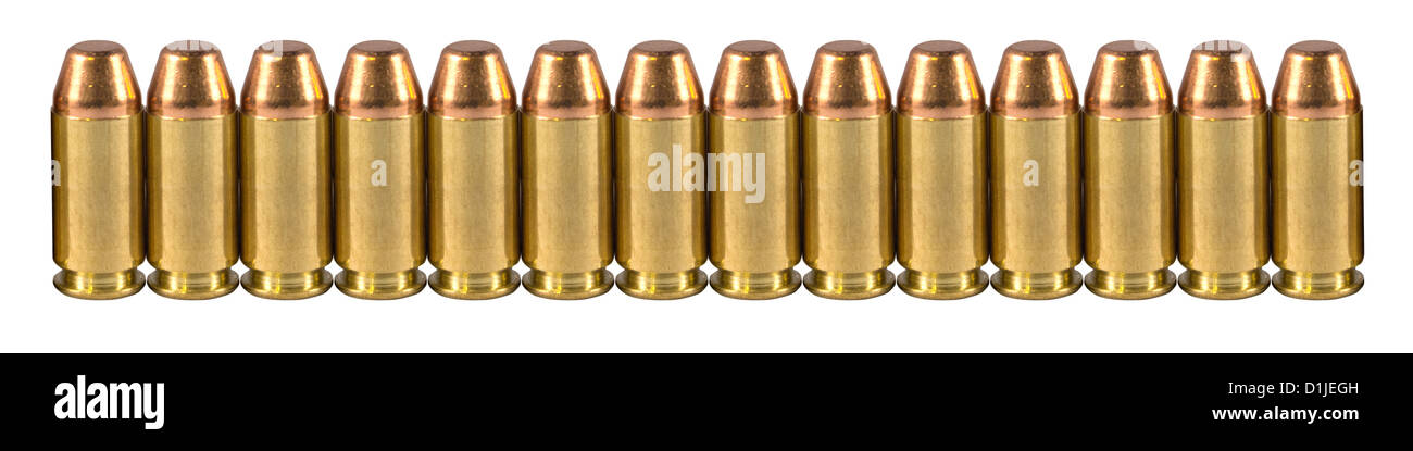 High quality bullets on a white isolated background Stock Photo - Alamy