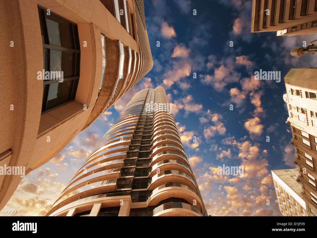 Wonderful upward view of Toronto Modern Buildings and Skyscrapers ...