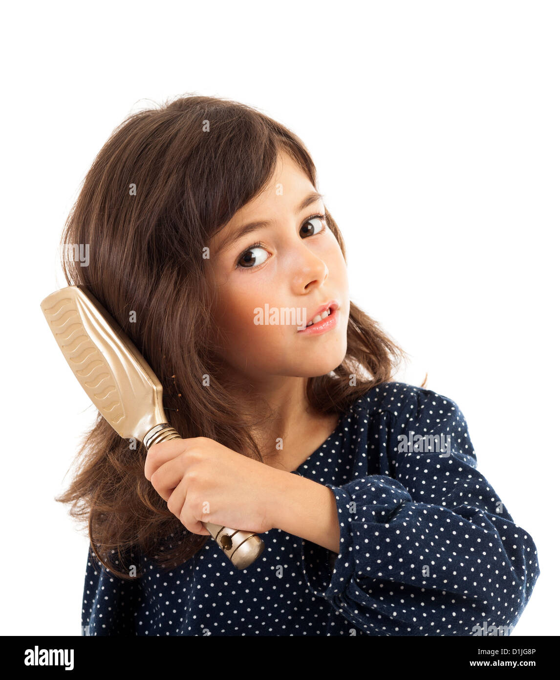 Child Brushing Hair