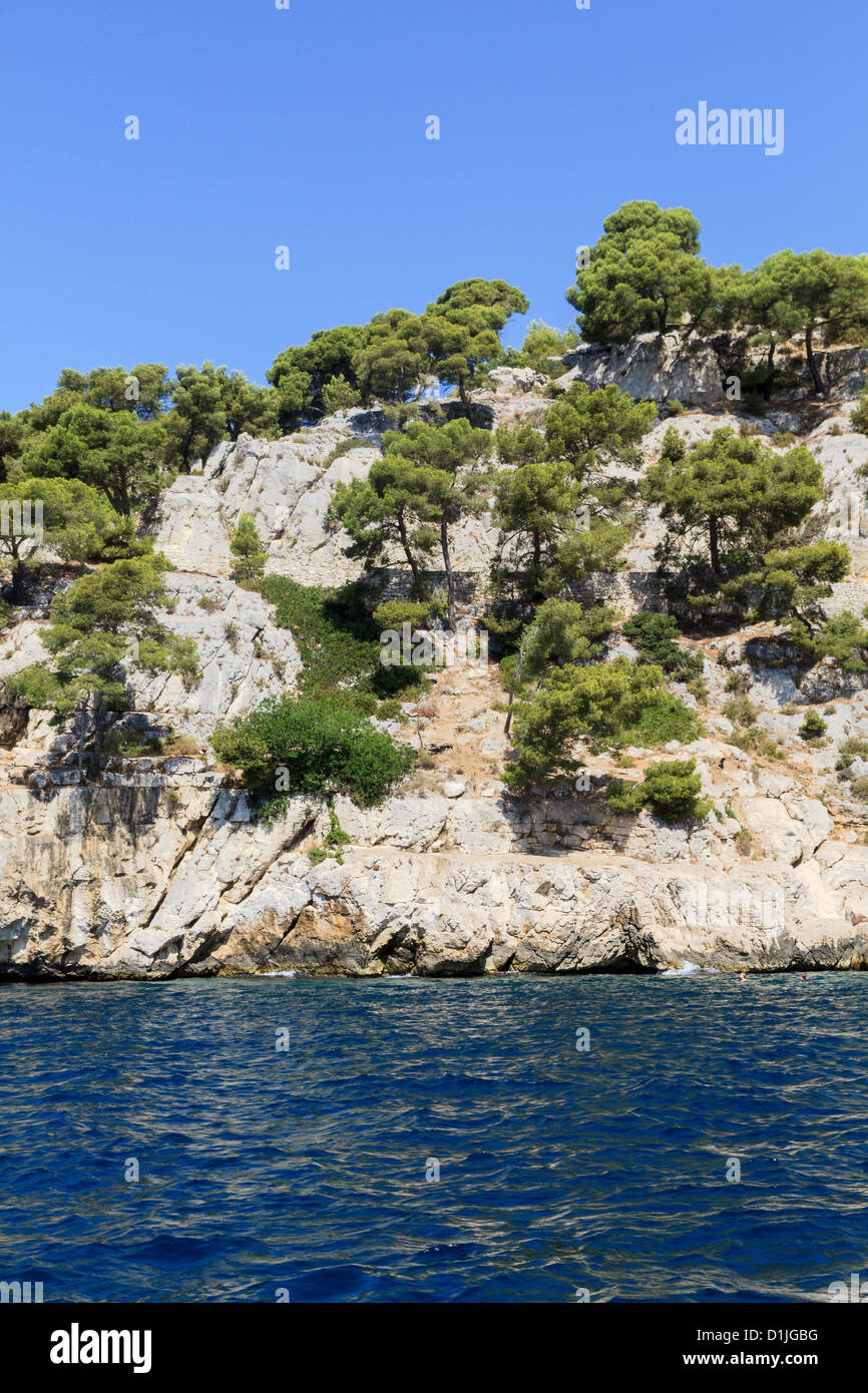 Calanques coast near Cassis in Provence, Southern France Stock Photo ...