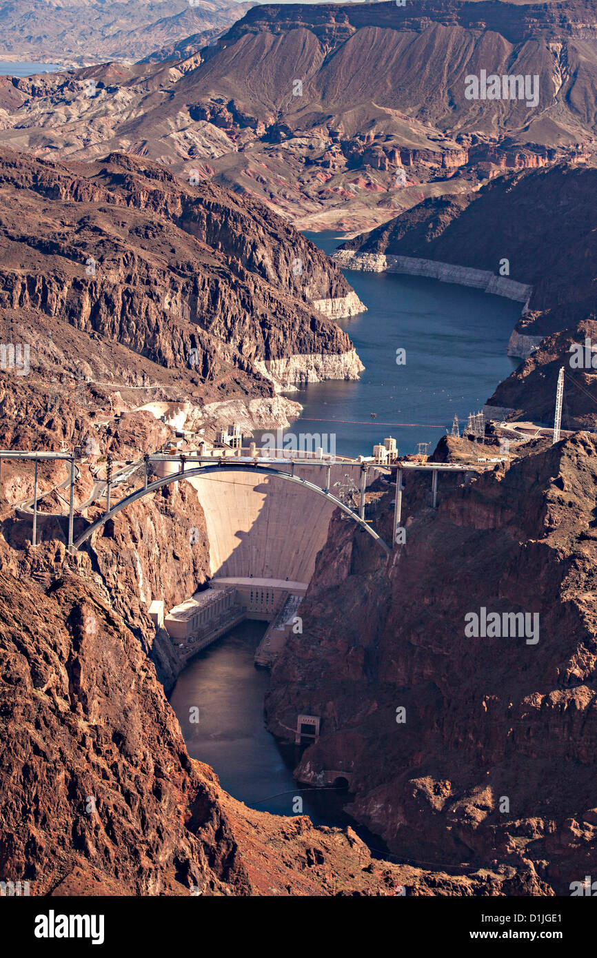 Aerial view of the Hoover Dam, NV Stock Photo - Alamy