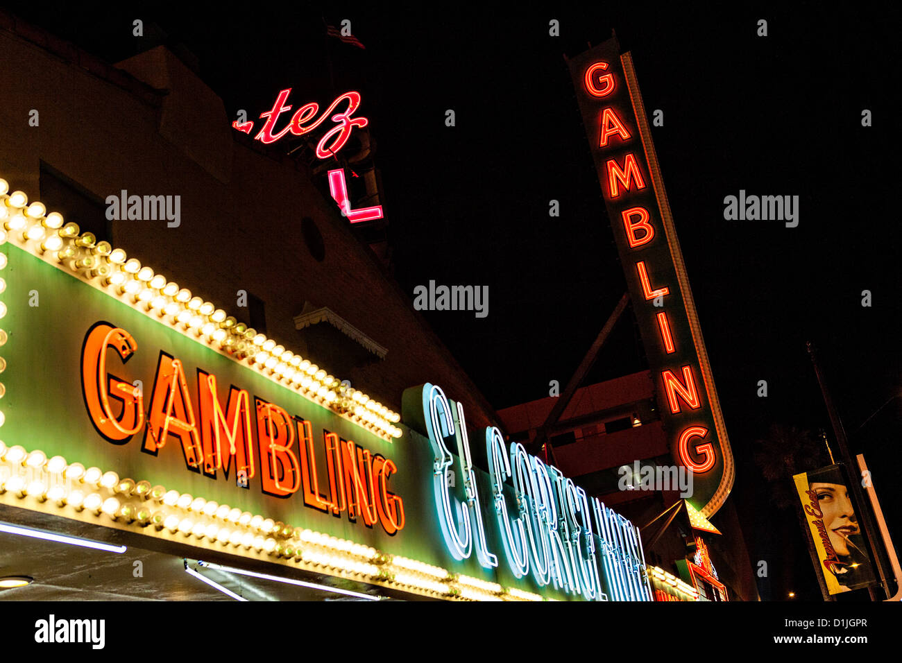 Neon lights in the Fremont district in Las Vegas, NV Stock Photo - Alamy