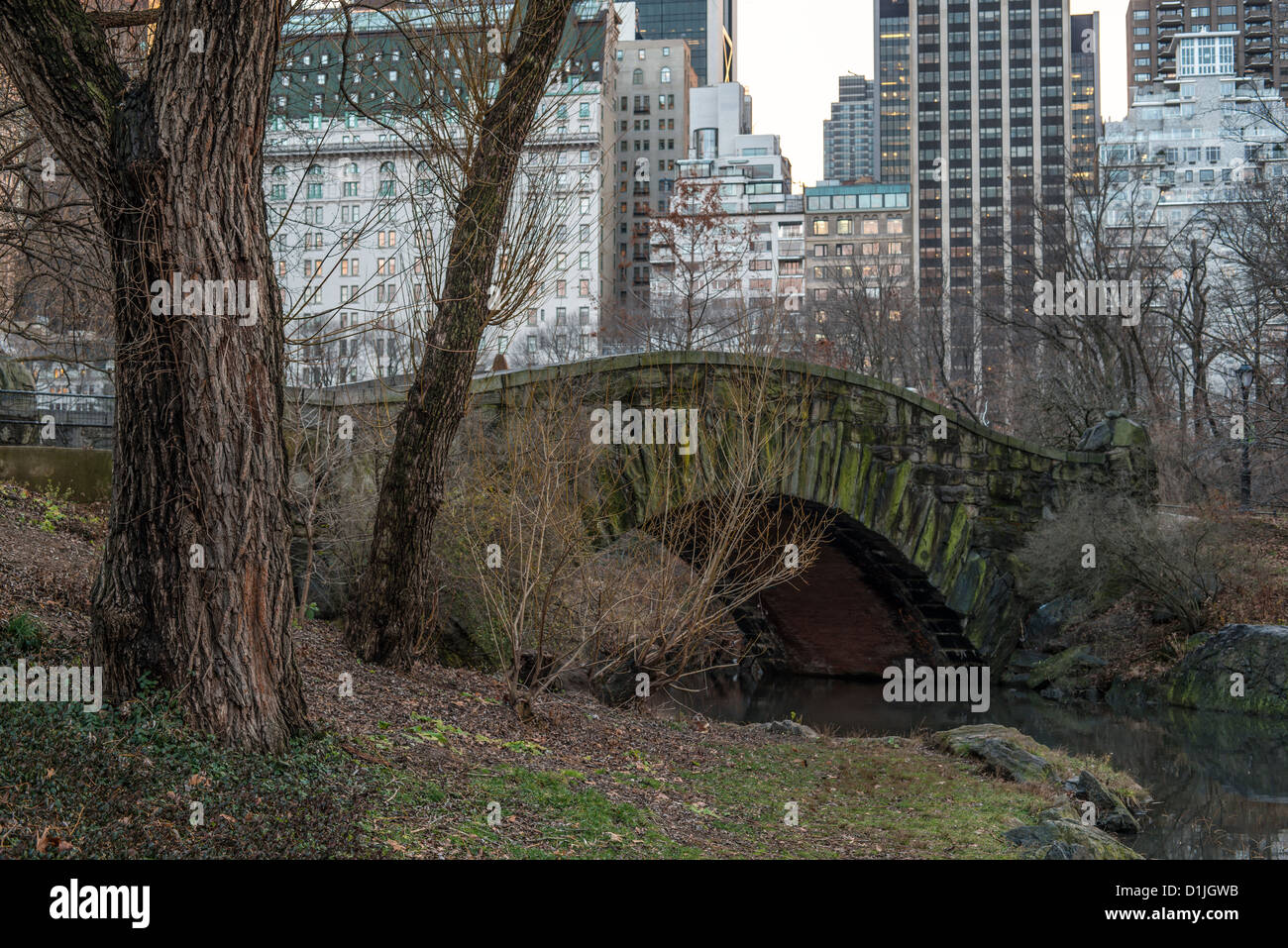 Gapstow Bridge is one of the icons of Central Park, Manhattan in New ...