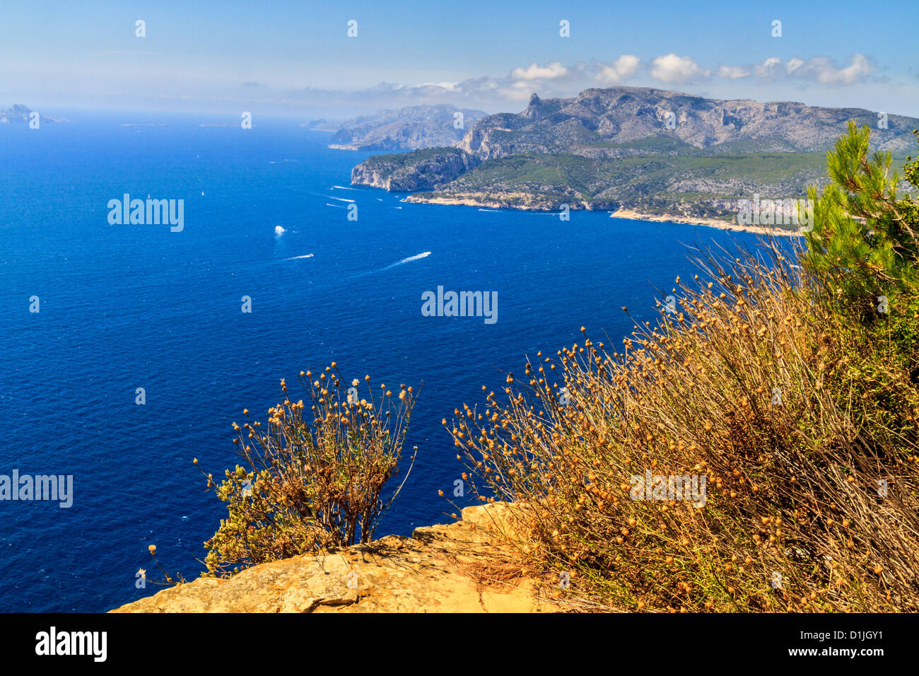 Aerial view on Cassis and Calanque Coast, Southern France Stock Photo ...