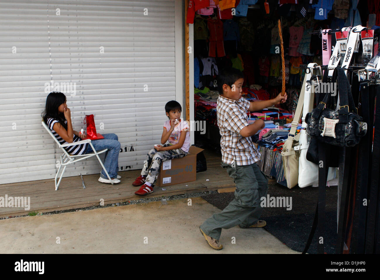 The Vietnamese community Dragon market Cheb Czech Republic Stock Photo ...
