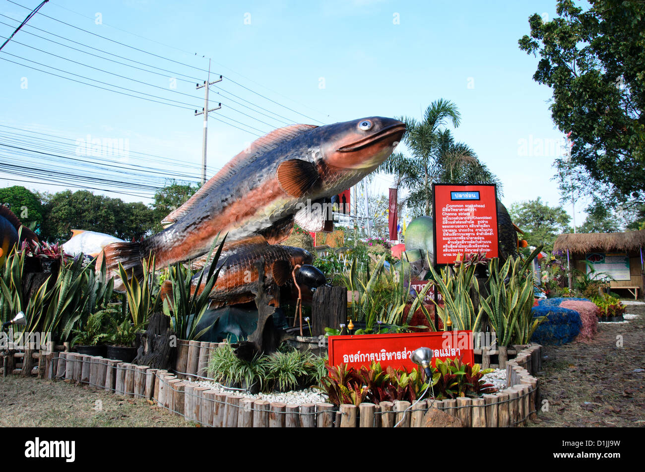 SING BURI - DECEMBER 25: Fish Festival and one tombon one product (OTOP ...