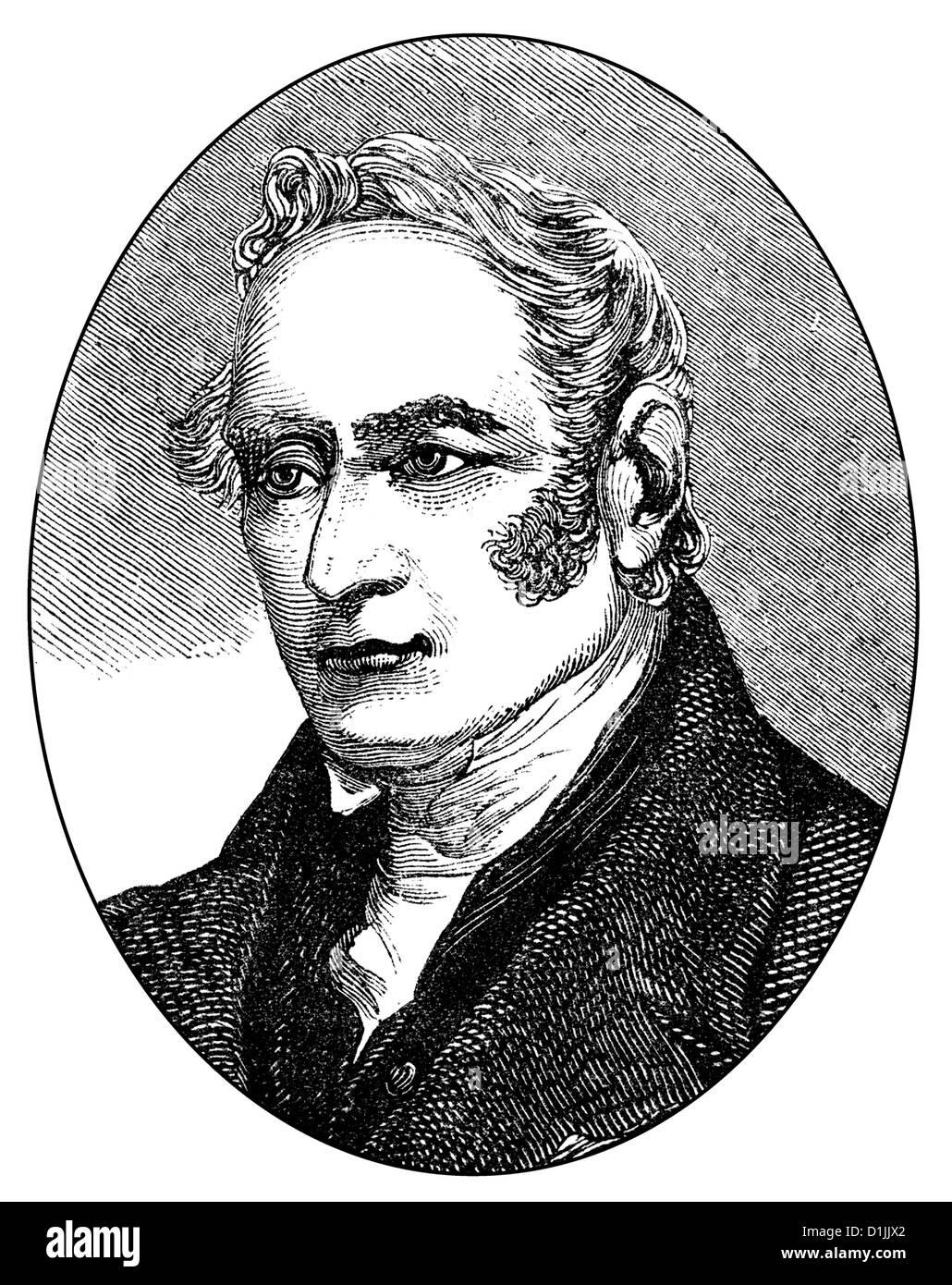 George stephenson 1781 1848 portrait english hi-res stock photography ...