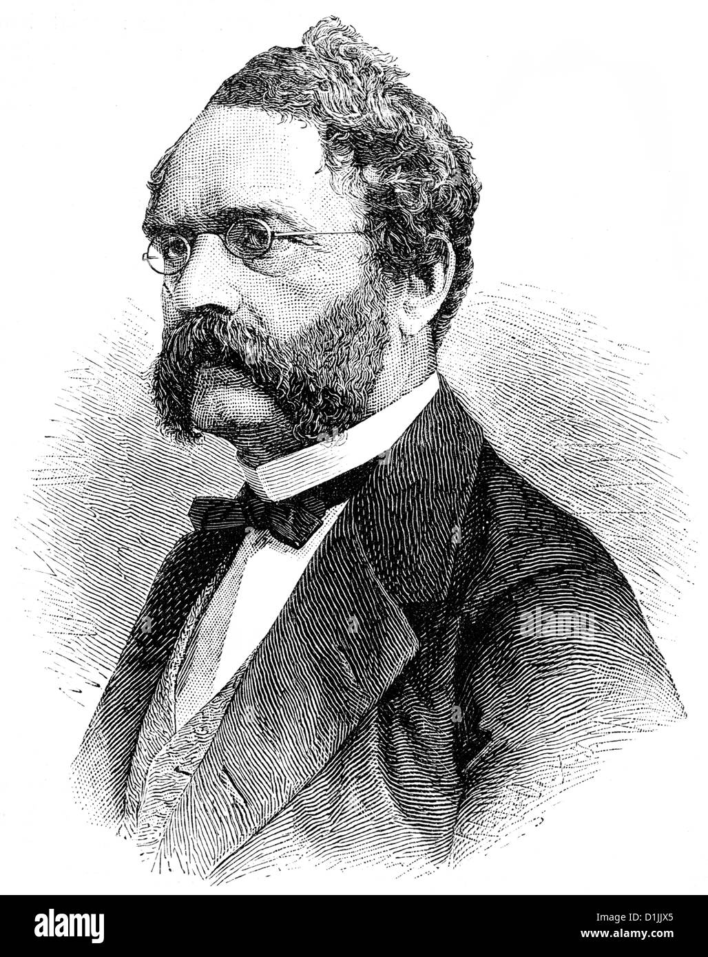 Ernst Werner von Siemens, 1816 - 1892, a German inventor, founder of ...