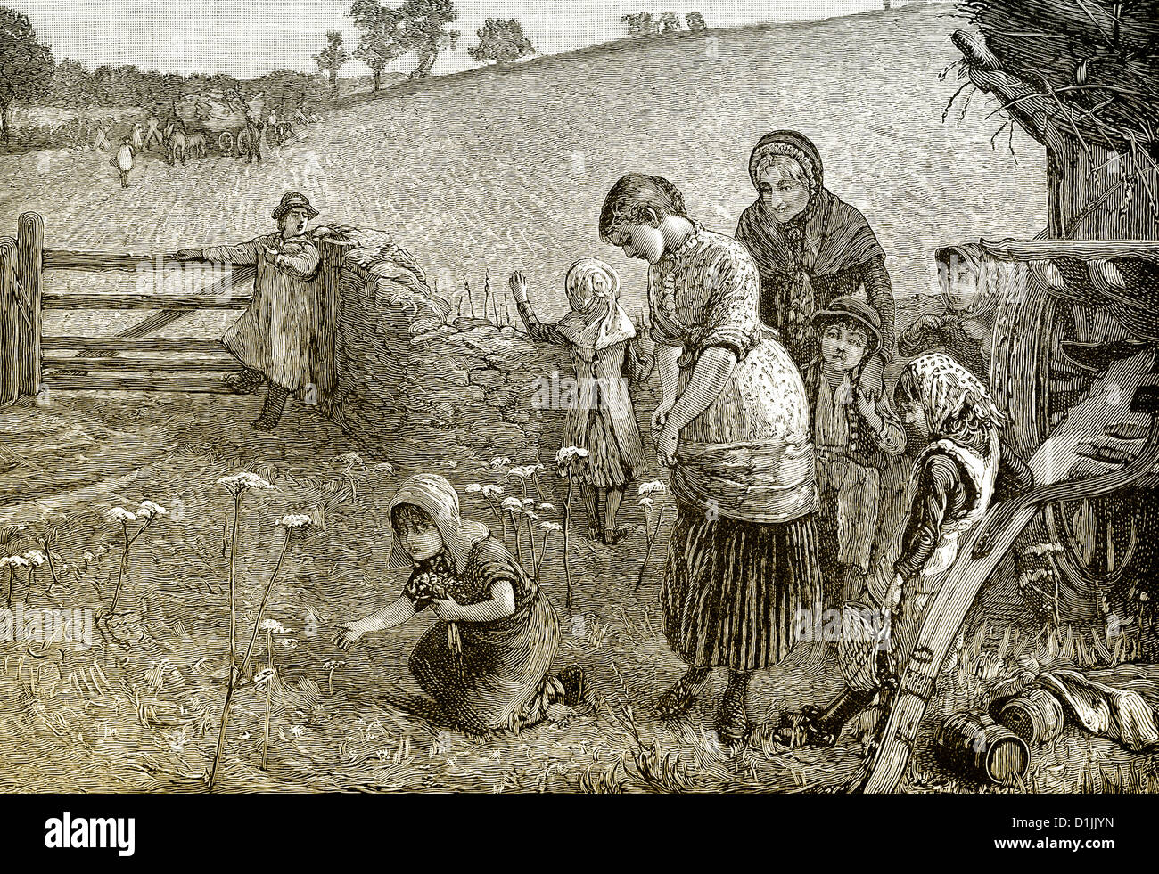 Children farm 19th century hi-res stock photography and images - Alamy