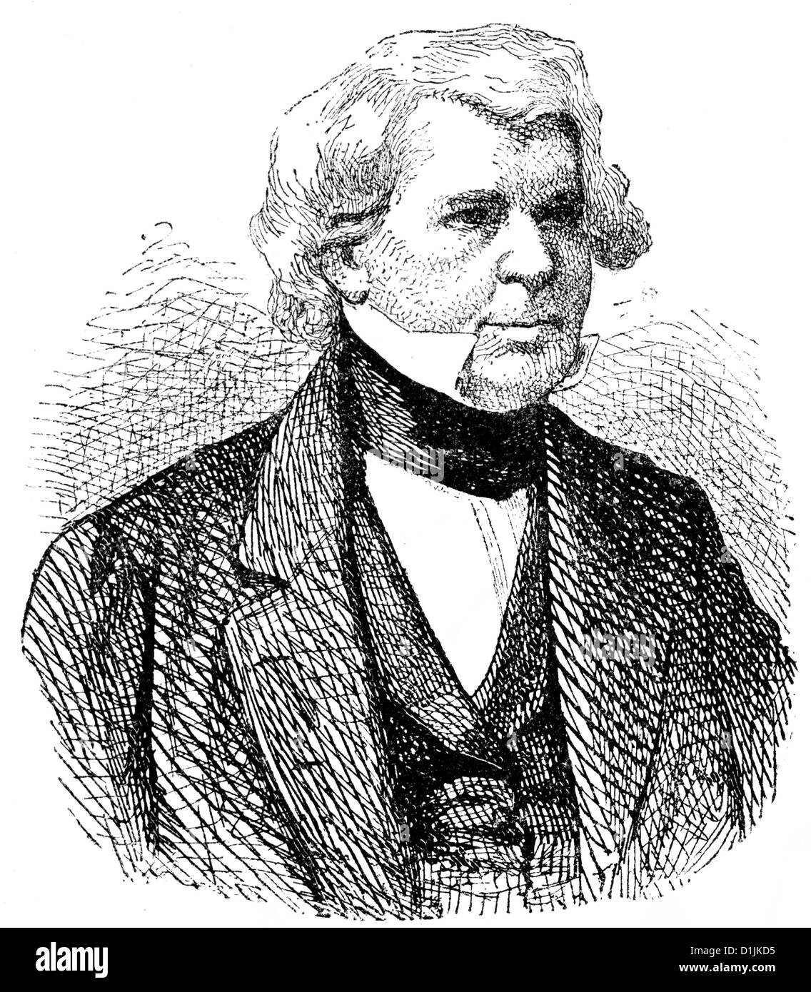 portrait of James Clark Ross, 1800 - 1862, a British polar explorer who ...