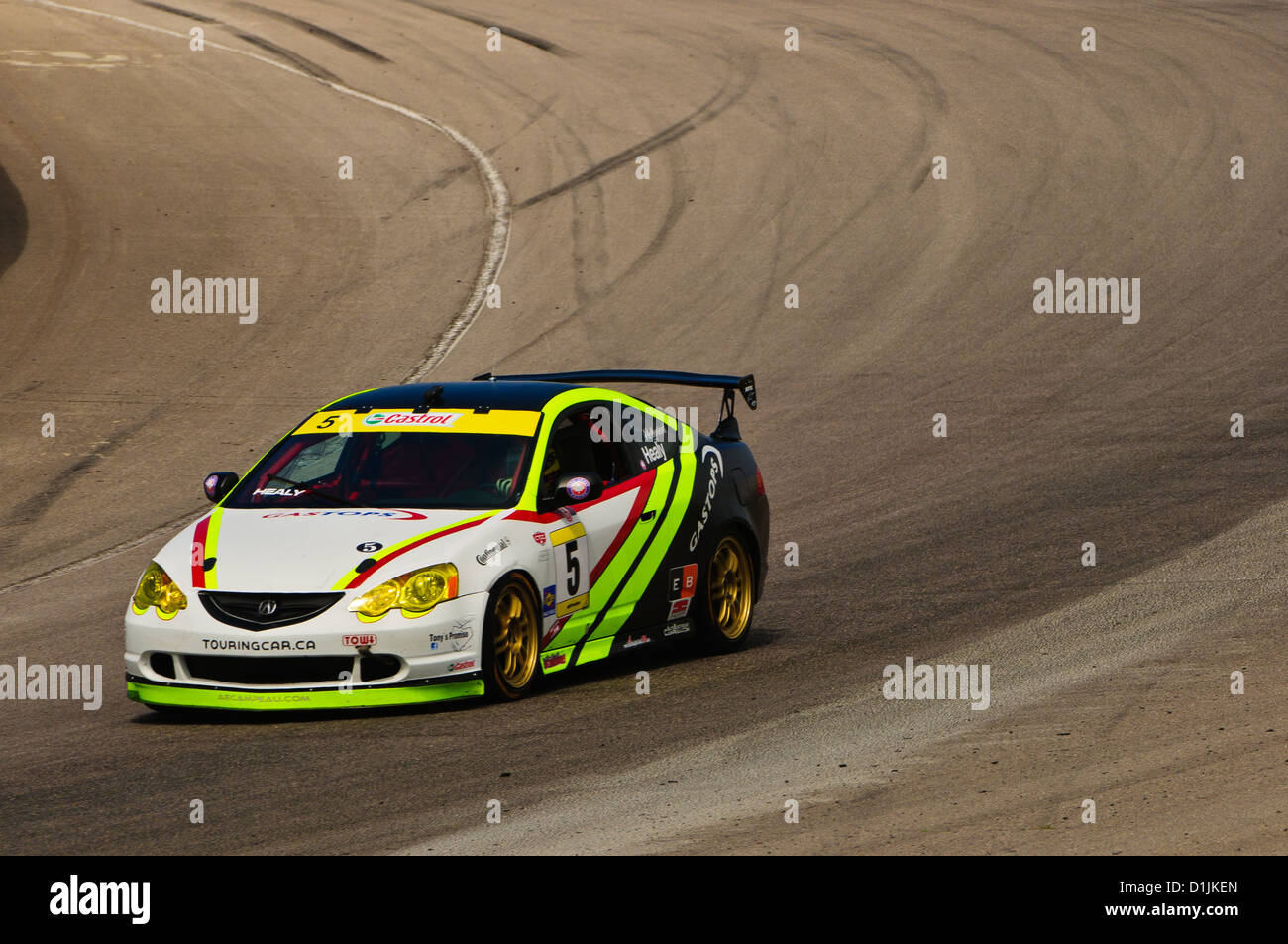 An Acura RSX competes in the CTCC Canadian Touring Car Championship at ...
