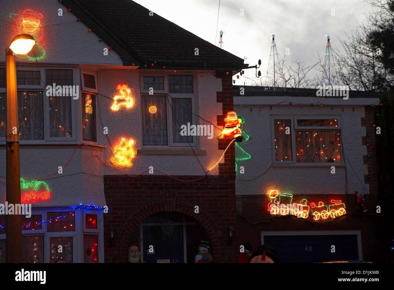 Runton road christmas lights display hi-res stock photography and ...