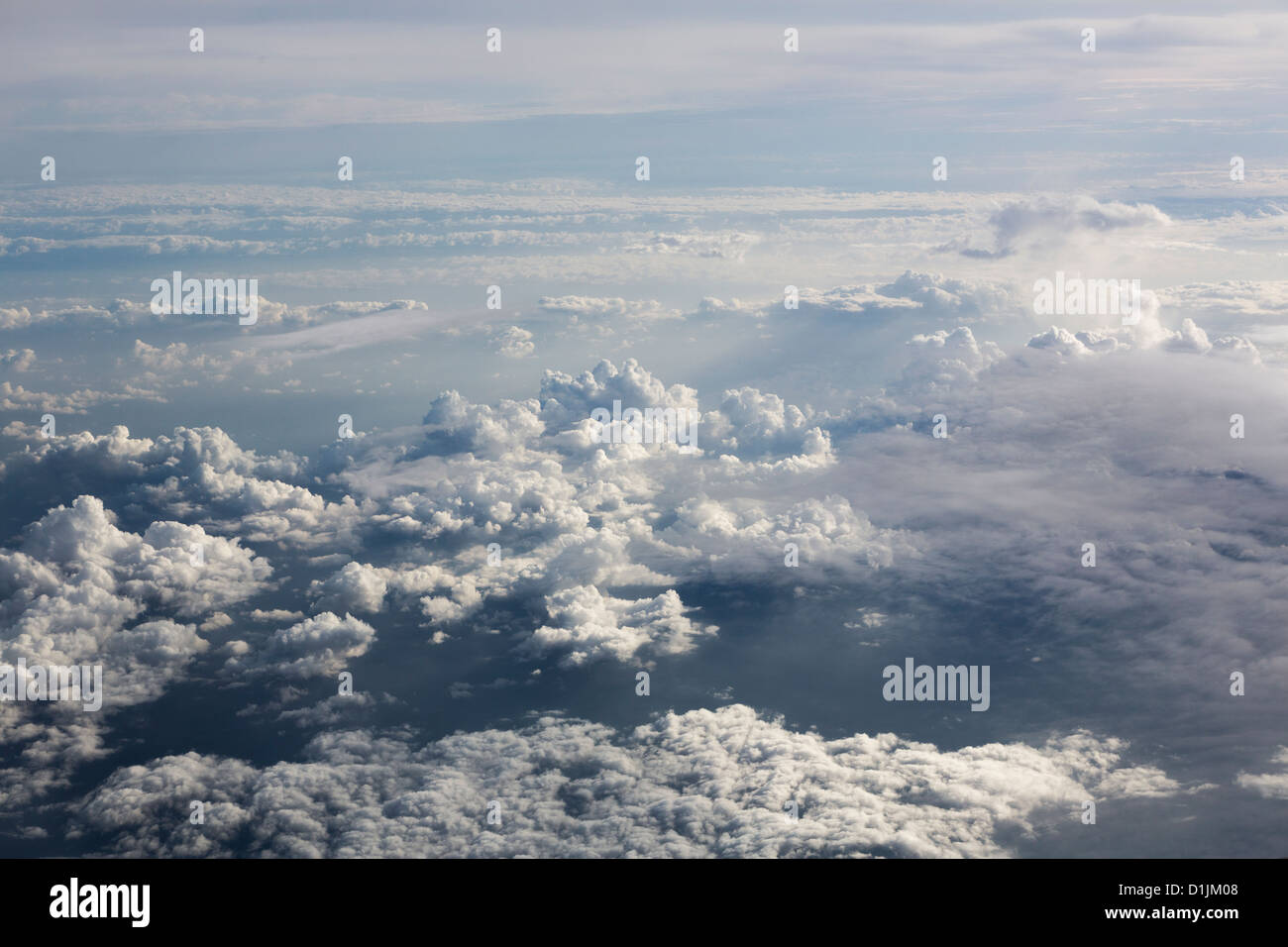 A view from an airplane window seat above India Stock Photo - Alamy