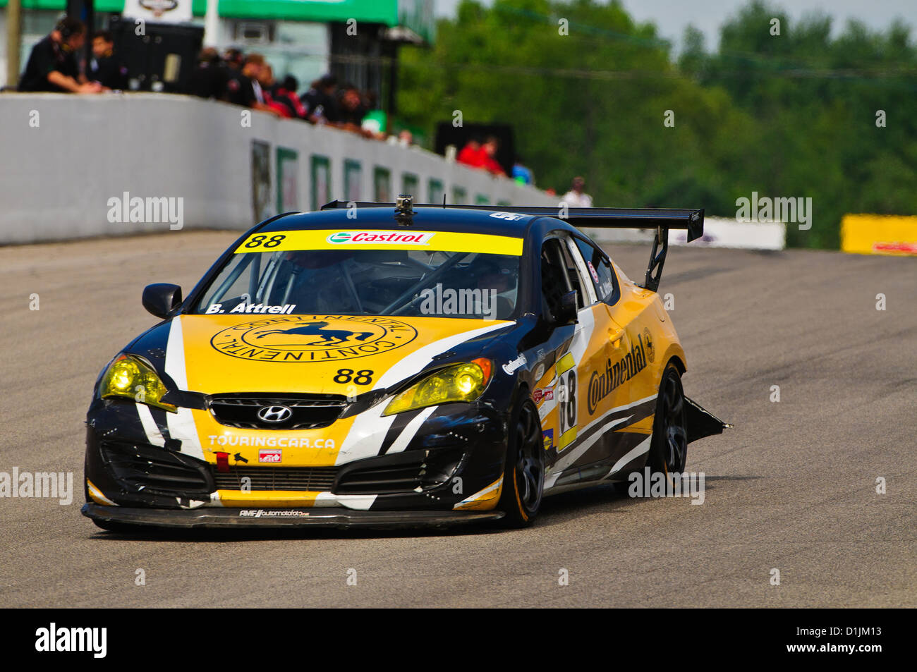 Hyundai driven by Bob Attrell competes in the CTCC Canadian Touring Car ...