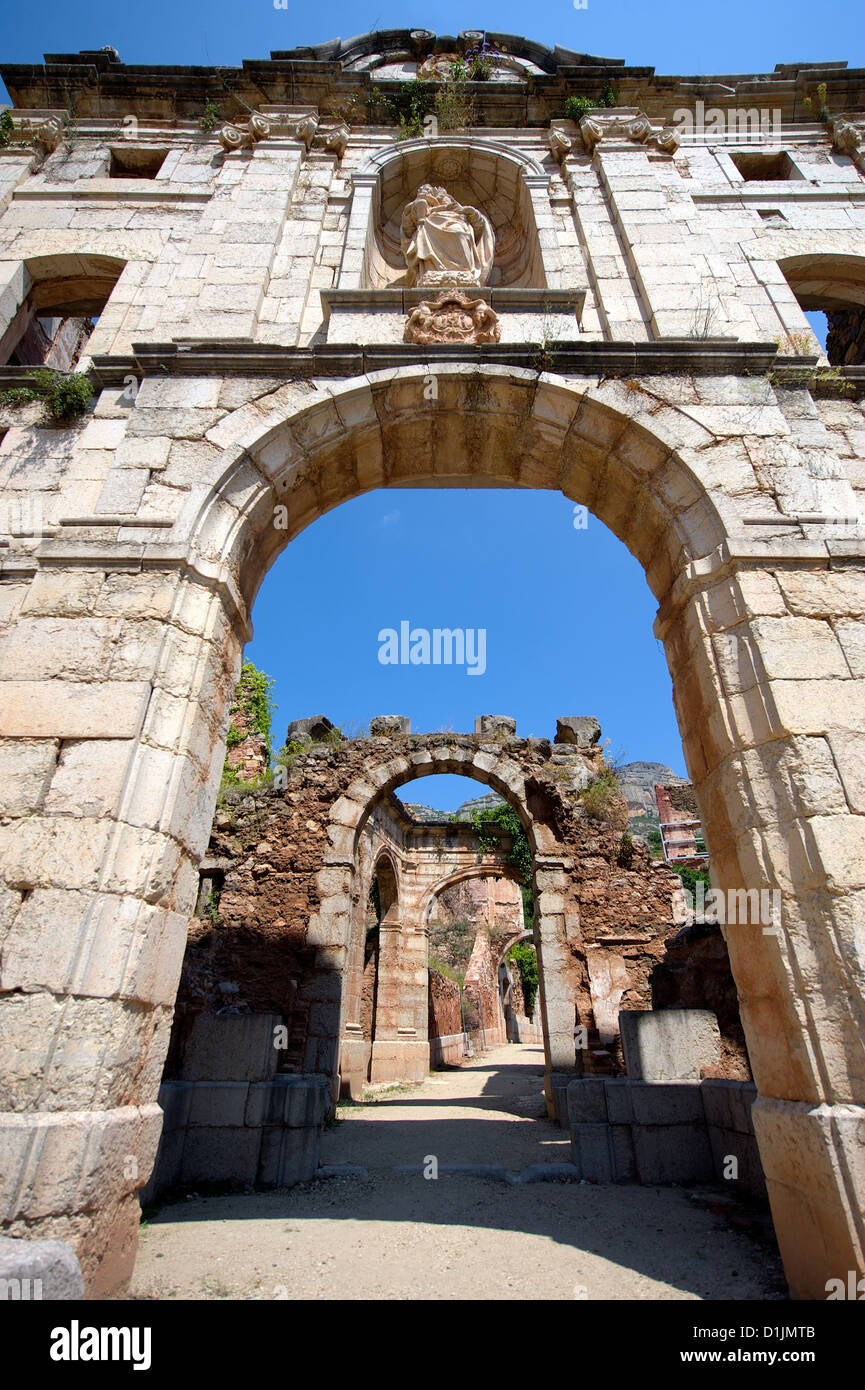 Ruins of Scala Dei monastery, Priorat (aka Priorato), Spain Stock Photo ...