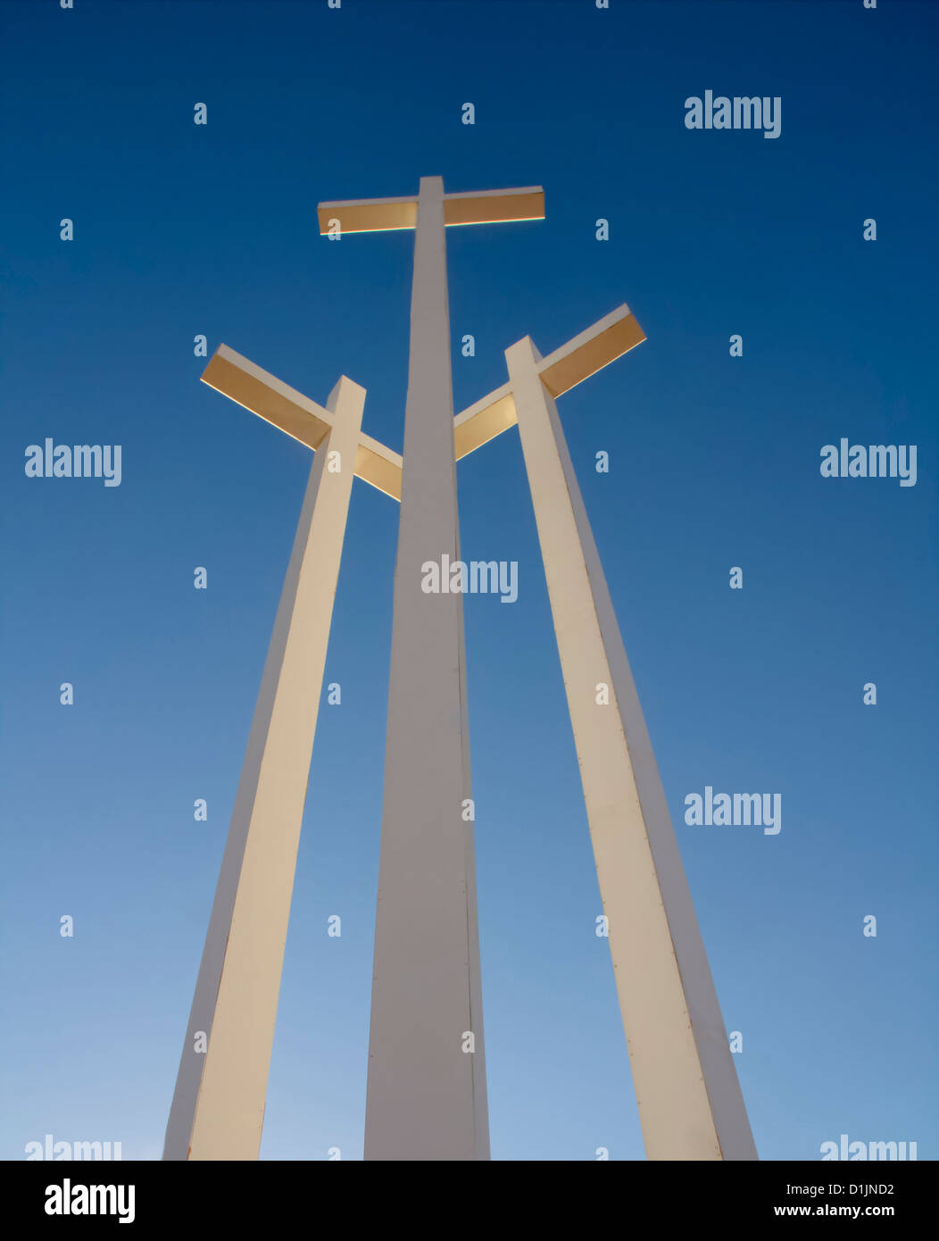 3 white crosses hi-res stock photography and images - Alamy