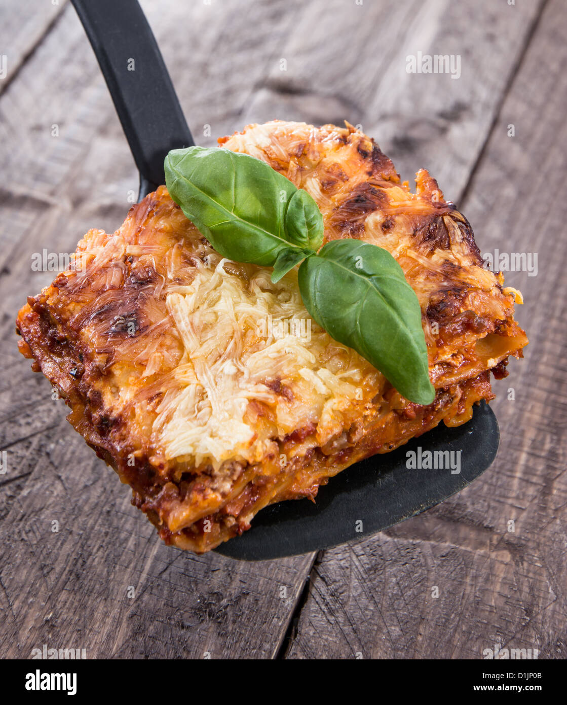 Lasagne slice basil hi-res stock photography and images - Alamy
