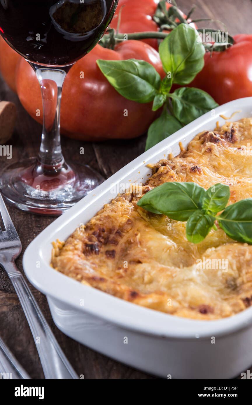 Lasagne in a dish hi-res stock photography and images - Alamy