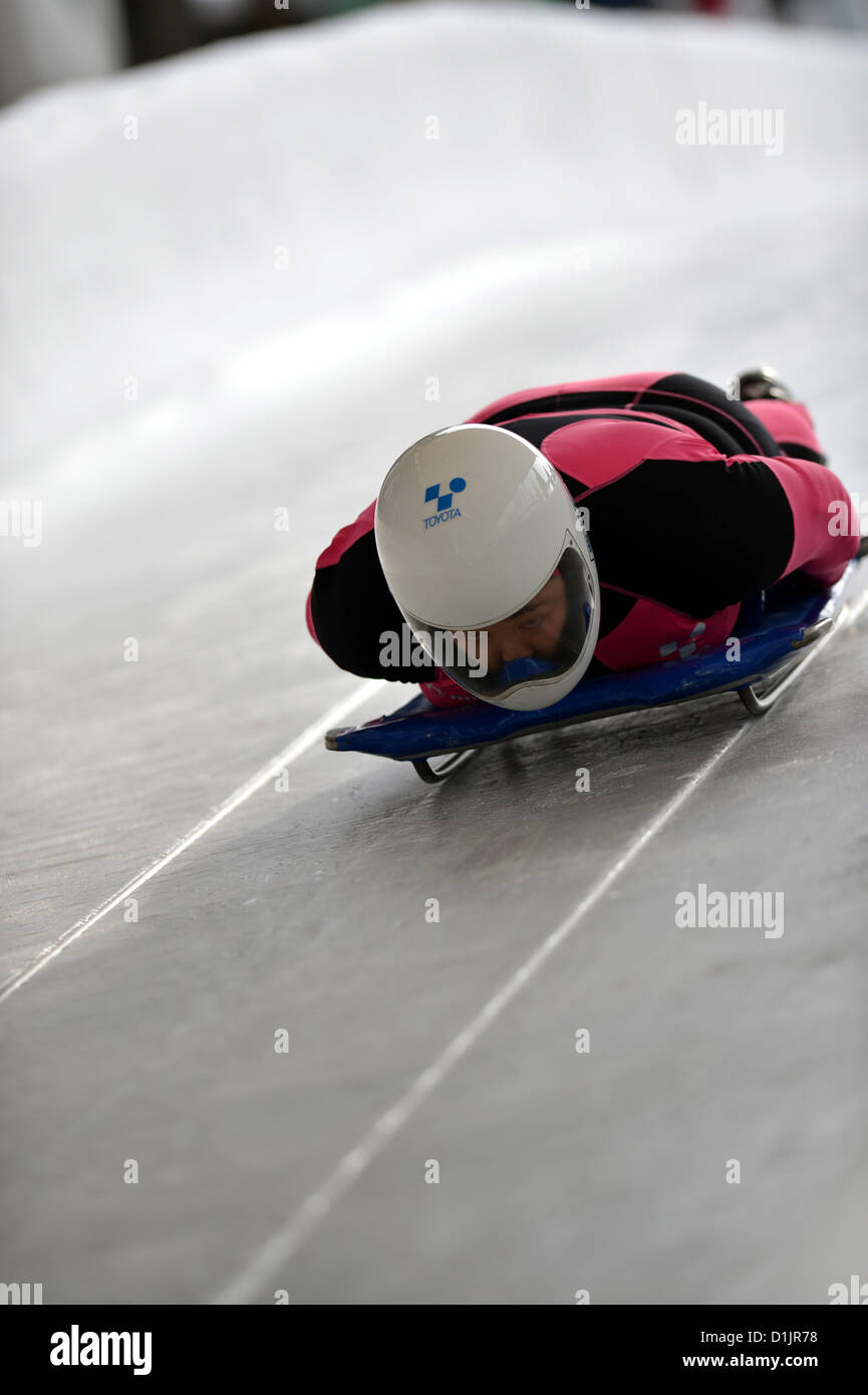 Juri Takayama (JPN), DECEMBER 23, 2012 - Skelton : All Japan Bob sleigh ...