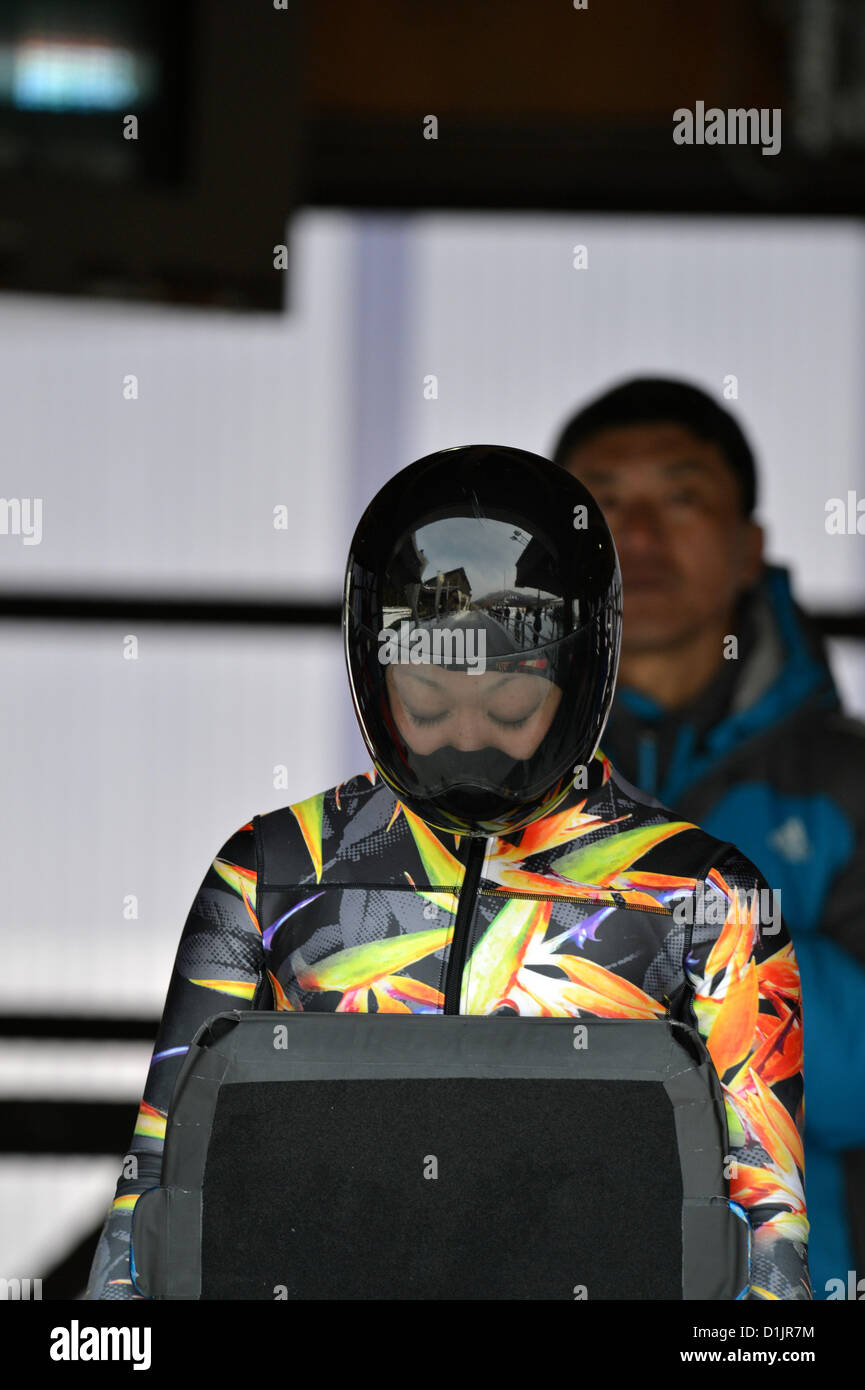 Nozomi Komuro (JPN), DECEMBER 23, 2012 - Skelton : All Japan Bob sleigh ...