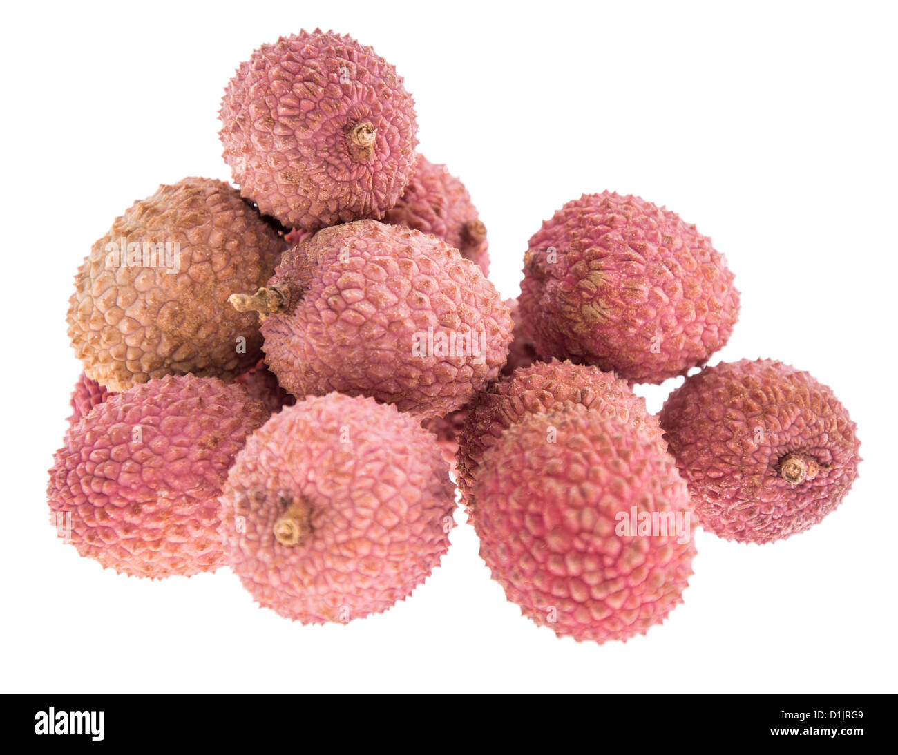 Lychees isolated on white background Stock Photo - Alamy