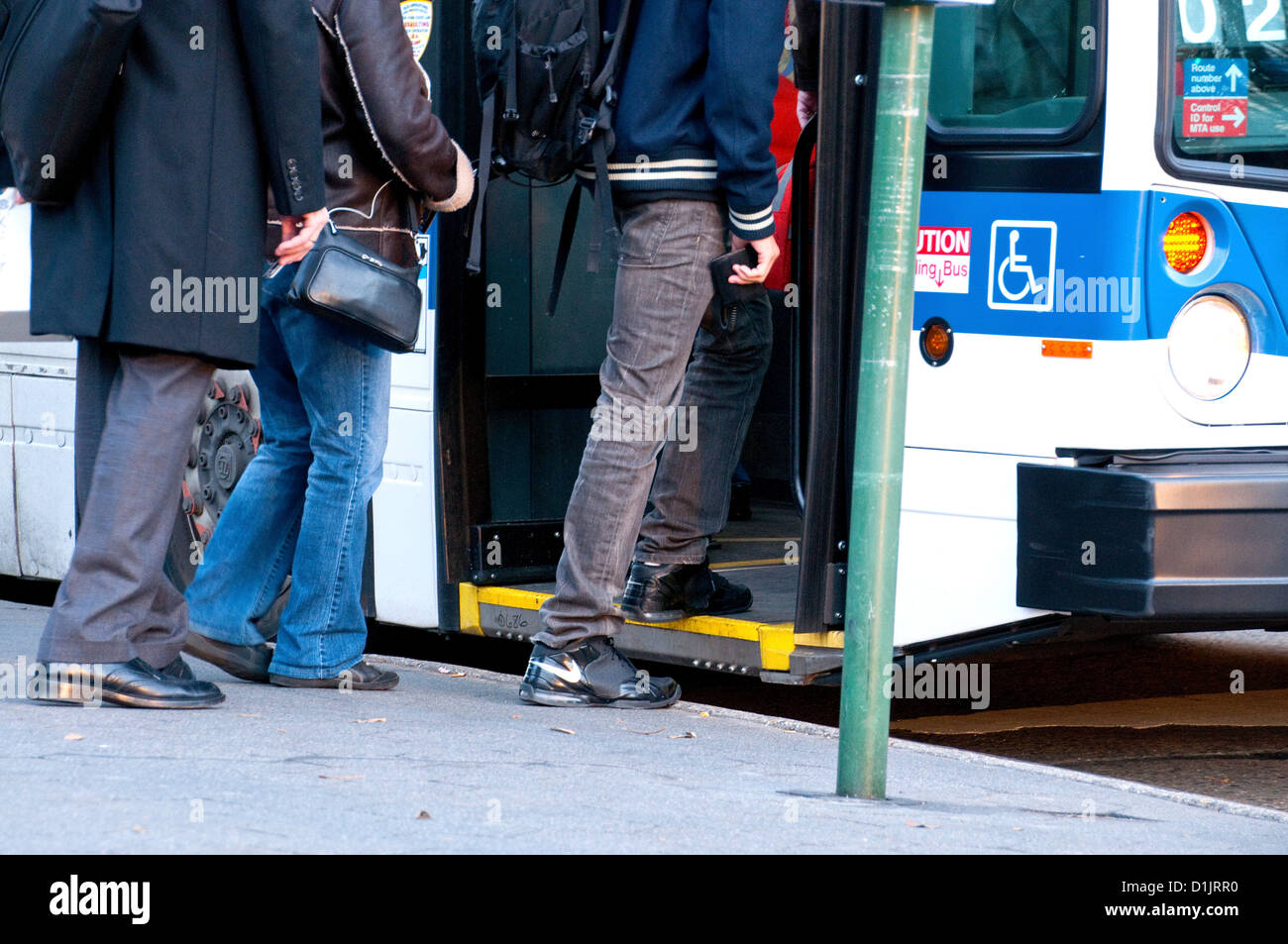 New York City Public Transportation M79 Crosstown MTA Bus on the Upper ...