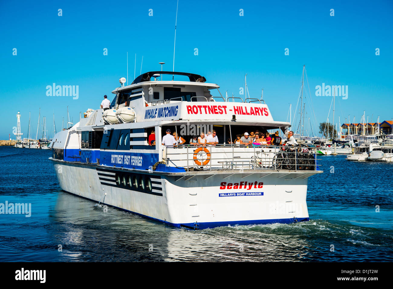 Rottnest boat Hillary's Boat harbor Perth Western Australia Stock Photo ...