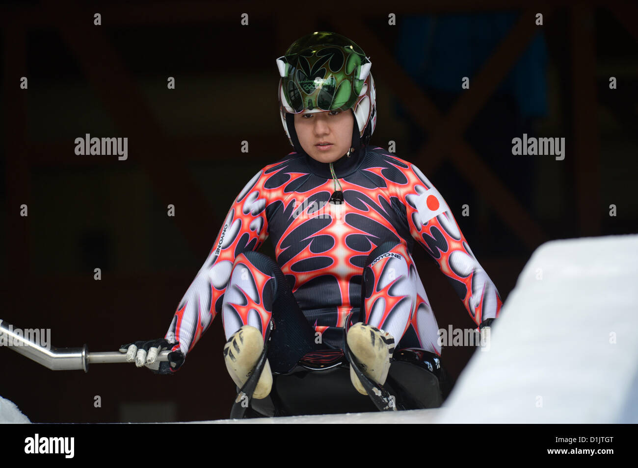 Madoka Harada (JPN), DECEMBER 23, 2012 - Luge : All Japan Luge ...