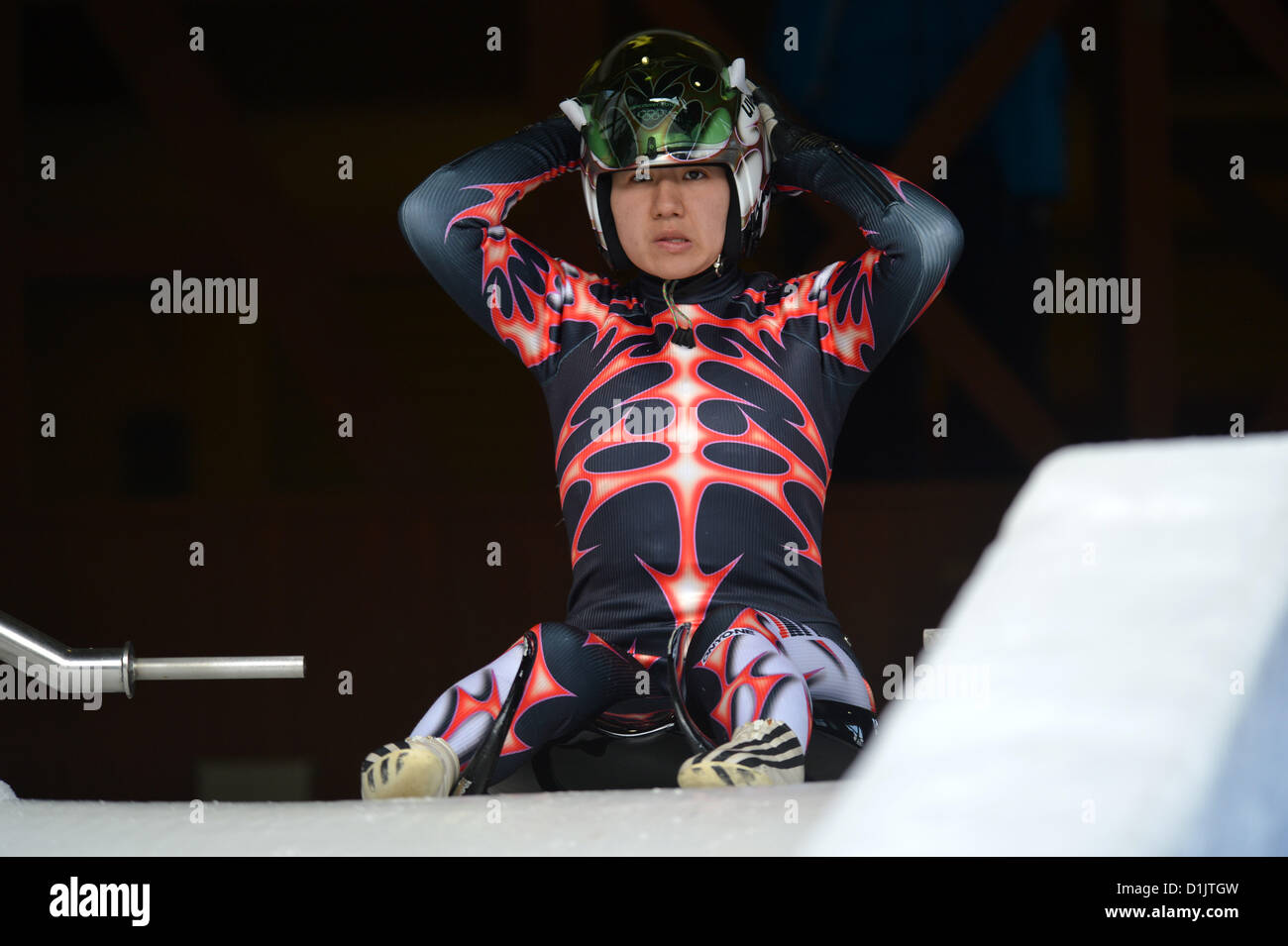 Madoka Harada (JPN), DECEMBER 23, 2012 - Luge : All Japan Luge ...