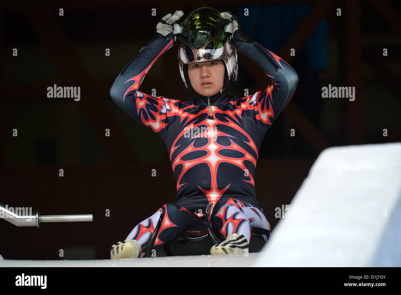 Madoka Harada (JPN), DECEMBER 23, 2012 - Luge : All Japan Luge ...