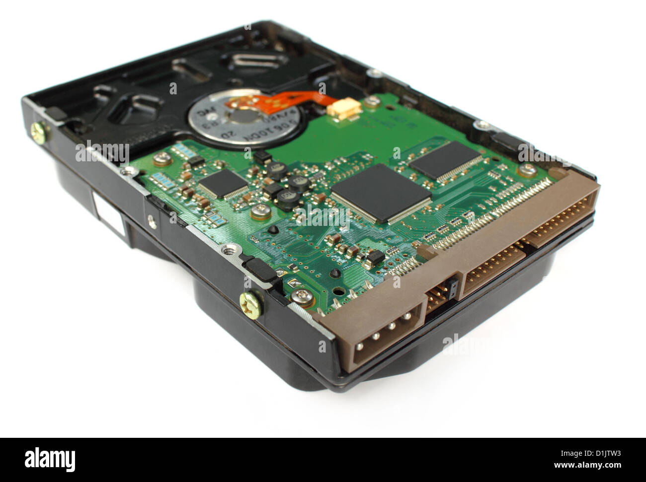 Hard disk drive over white background Stock Photo - Alamy