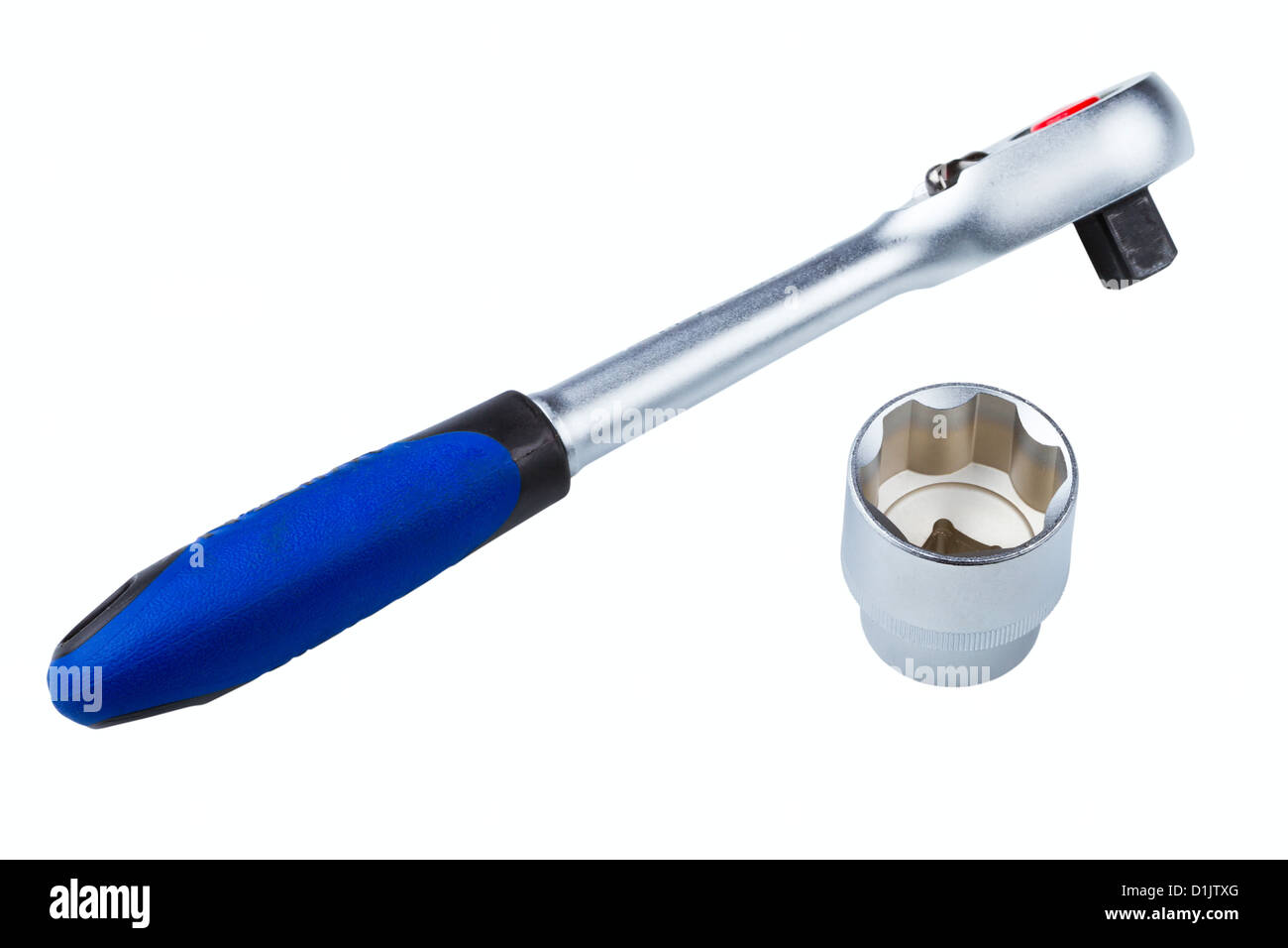 set of socket wrenches isolated on a white background Stock Photo - Alamy