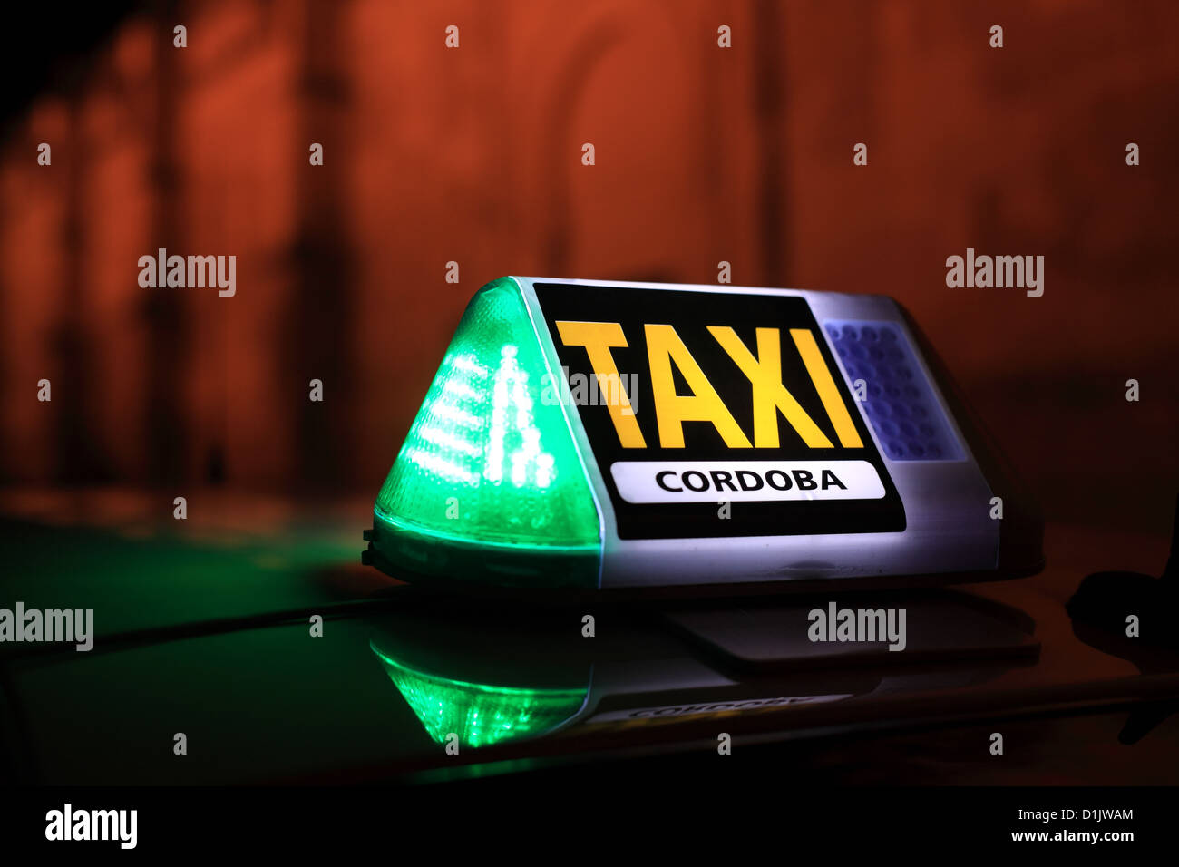 Taxi sign in Cordoba, Andalusia Spain Stock Photo - Alamy
