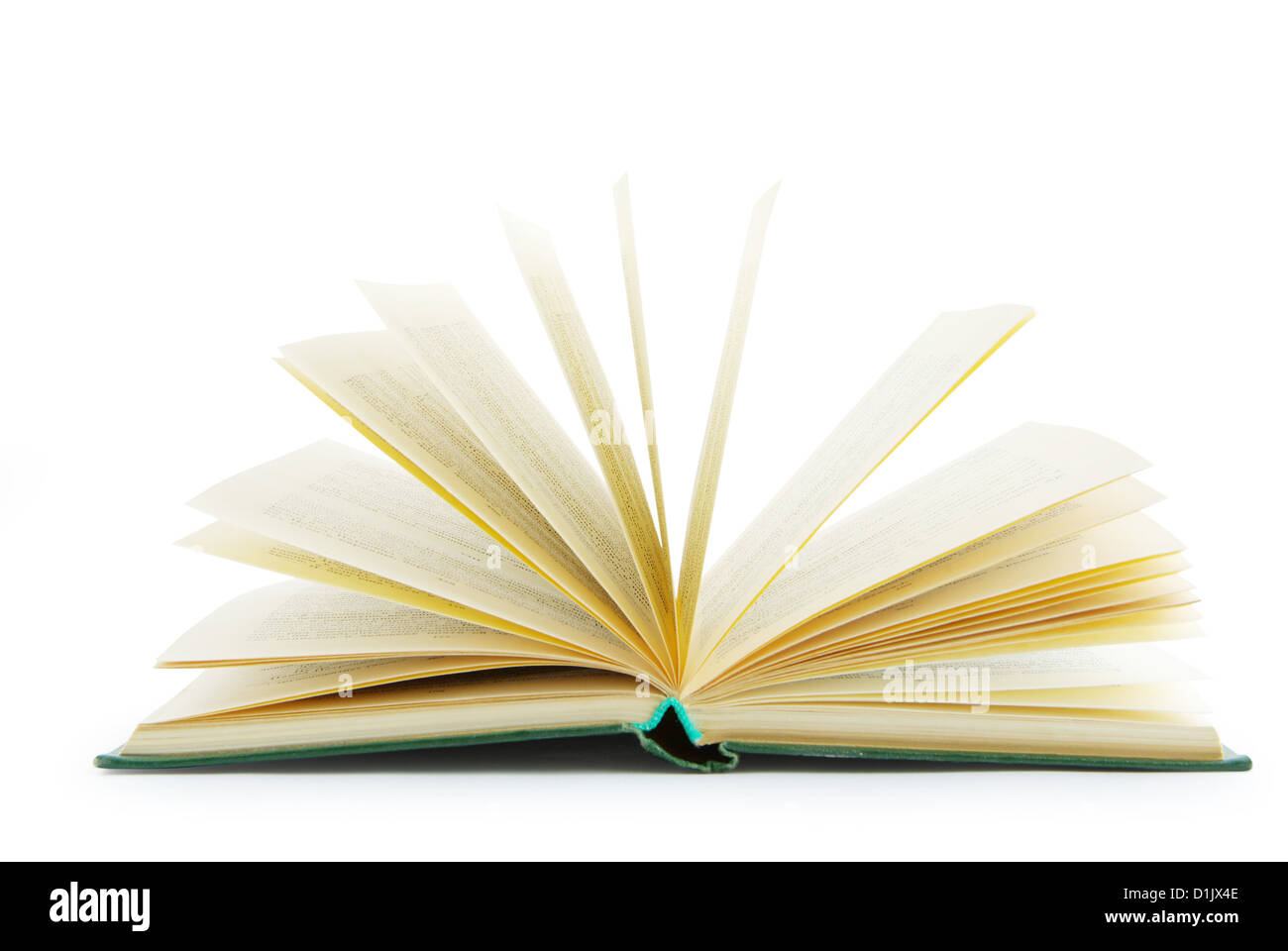 open book isolated on a white background Stock Photo - Alamy